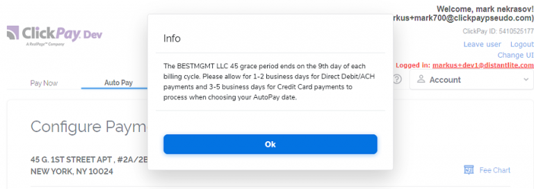 2020 Release Four - ClickPay