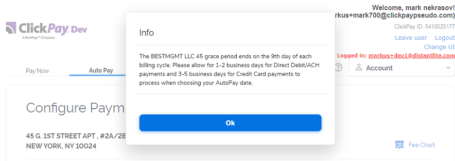 2020 Release Four - ClickPay